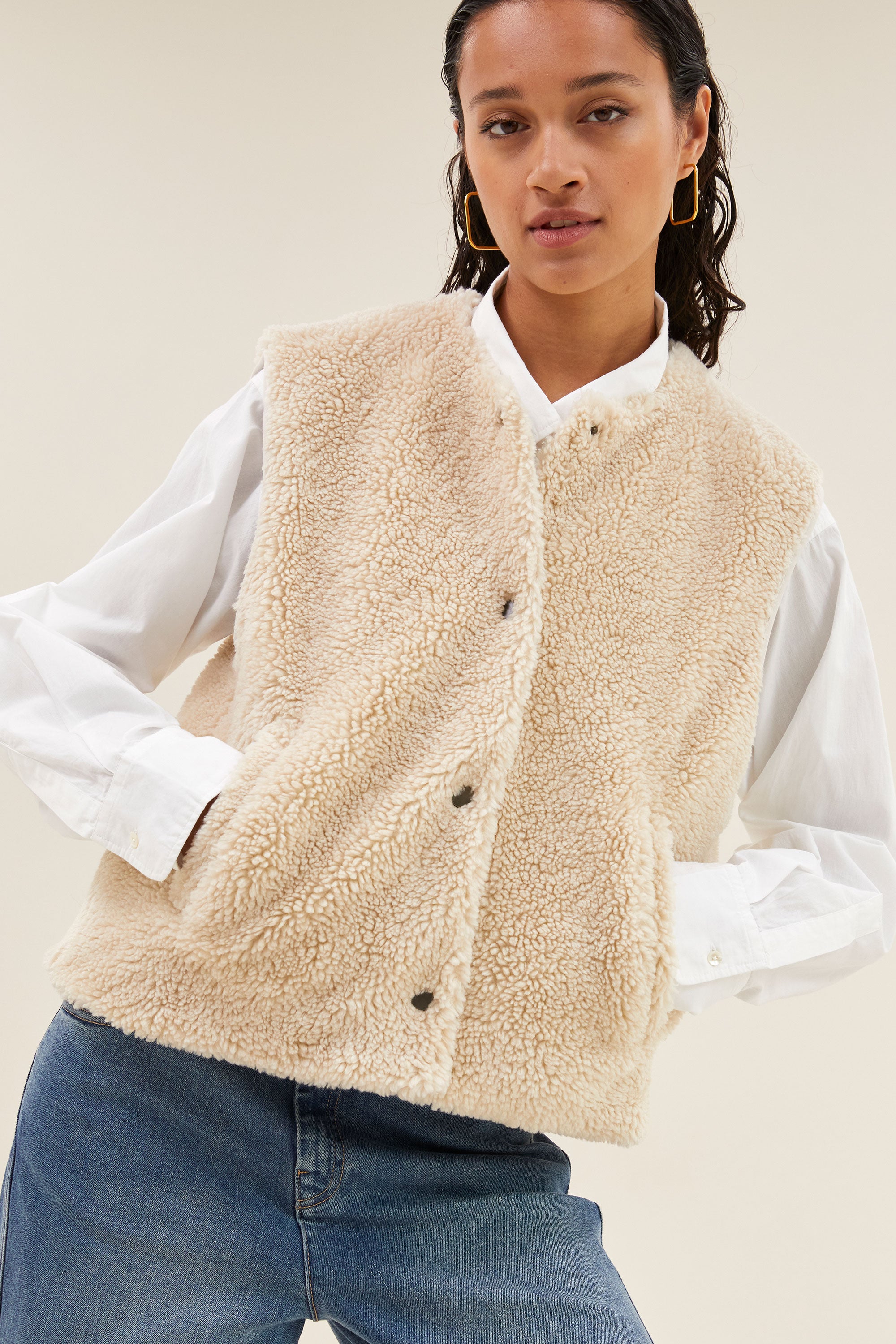 Bodywarmers beige by-bar – SKM